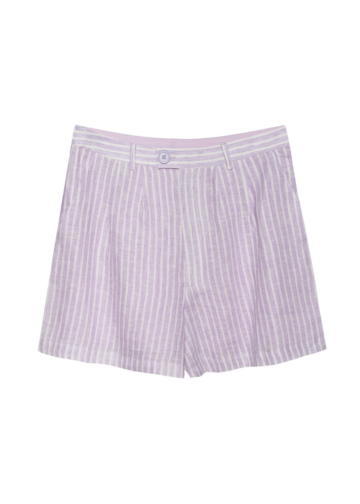 AIDA SHORT | LAVENDER STRIPE– Slate