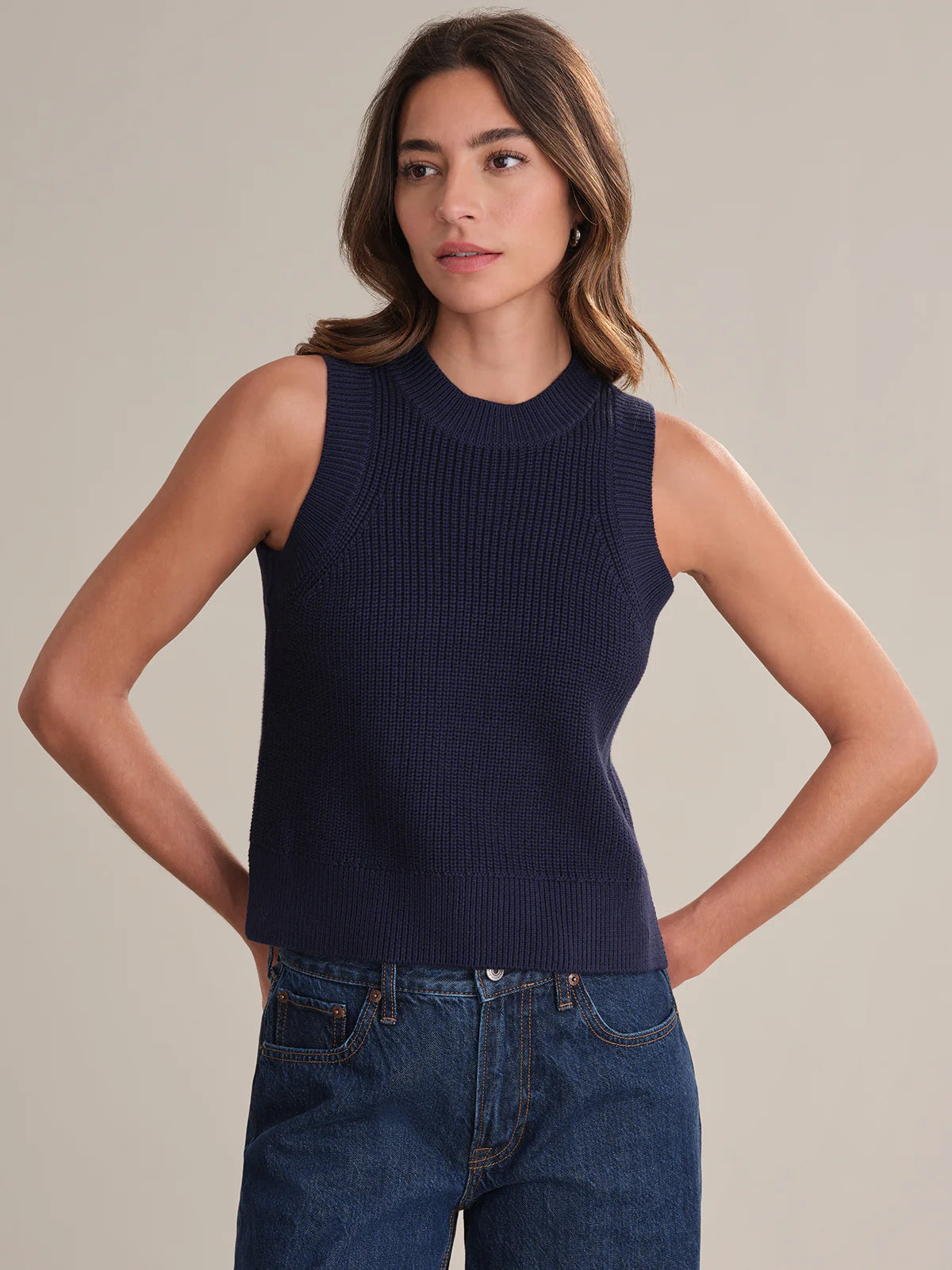 525- DEMI KNIT TOP | DARK BLUE– Slate