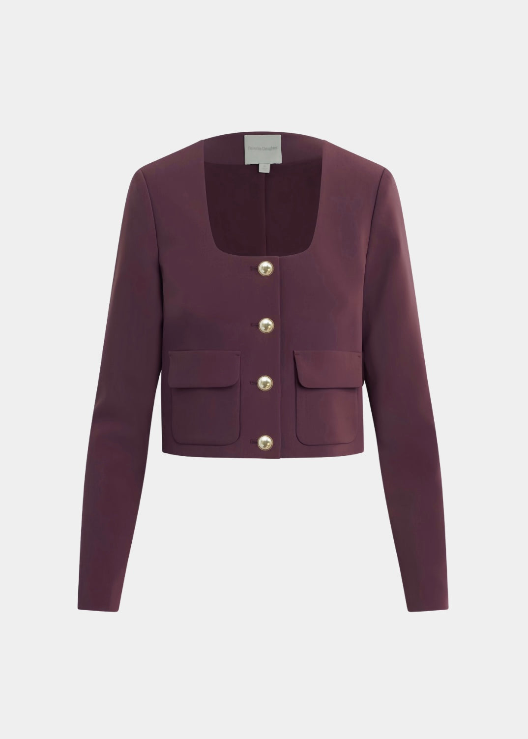 THE LAURA JACKET | BURGUNDY– Slate