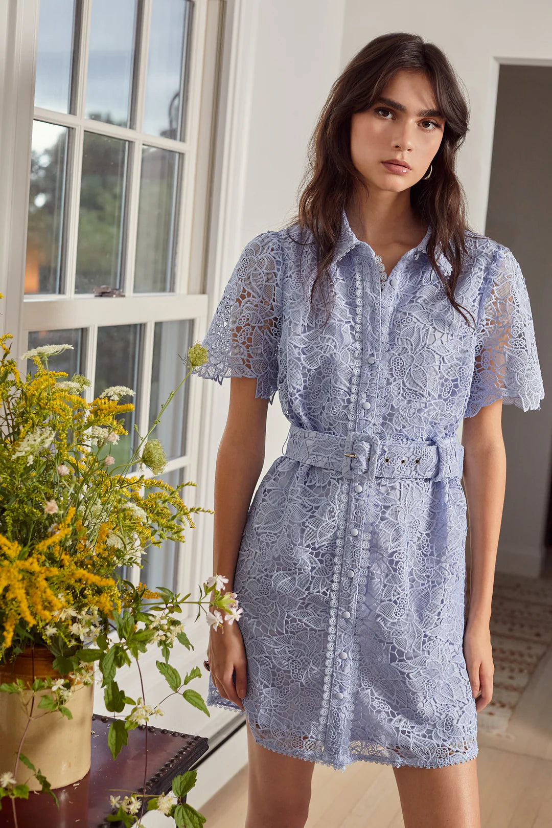 RUTHIE DRESS | CASHMERE BLUE– Slate